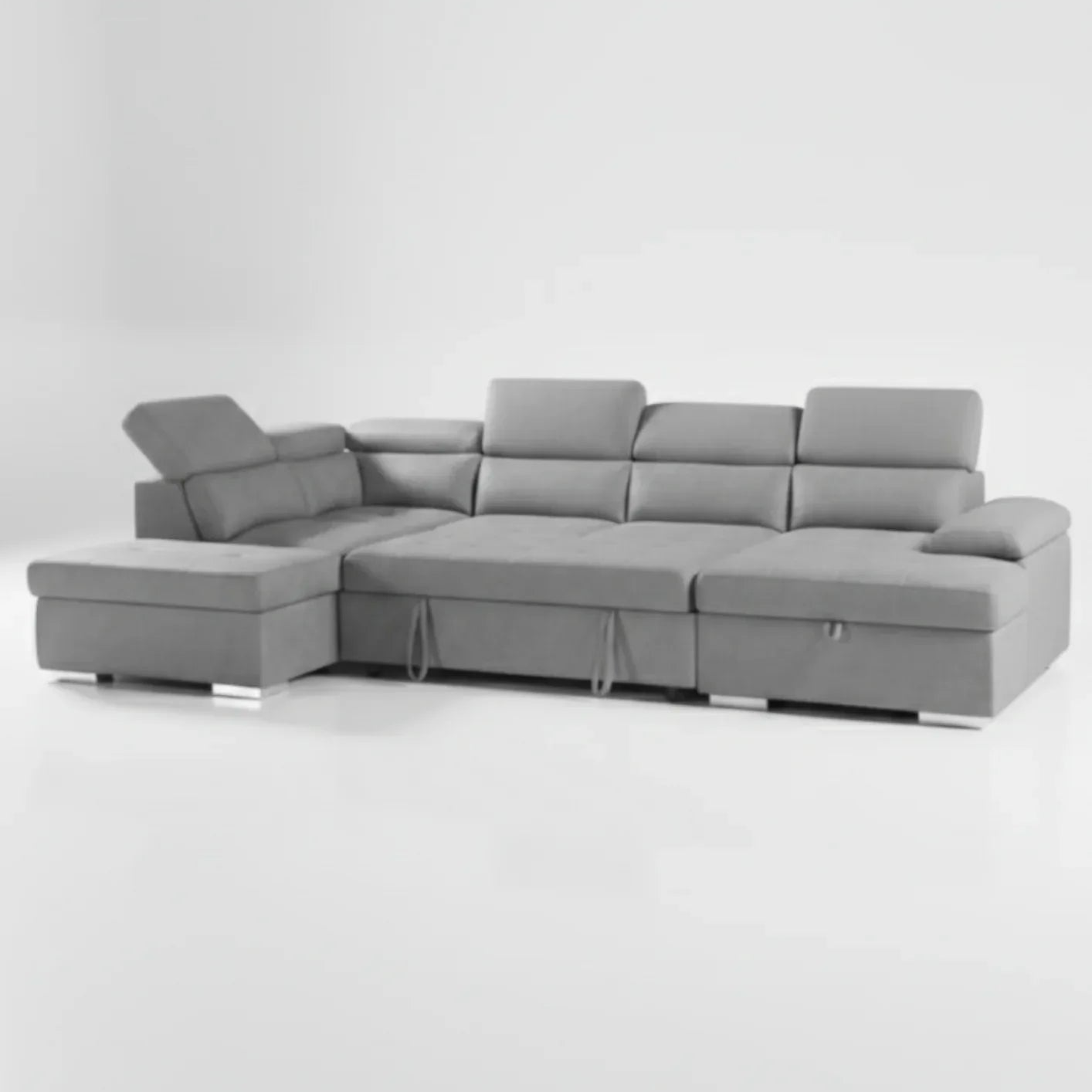 Bagira Black Corduroy Cloud Chaise Lounge – Vibe Sofas